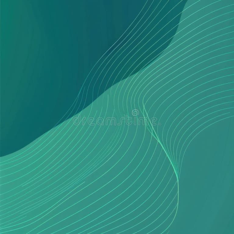 Abstract Green Wave Background Design Stock Illustration - Illustration ...