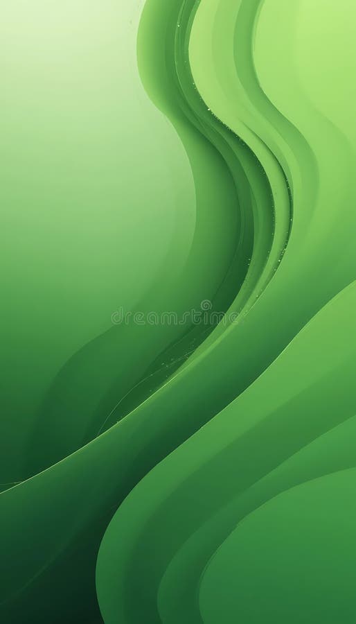Abstract Green Wave Background Design for Modern Projects Stock ...