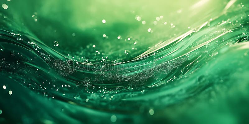 Abstract Green Wave Background: Nature Inspired Texture Image Stock ...