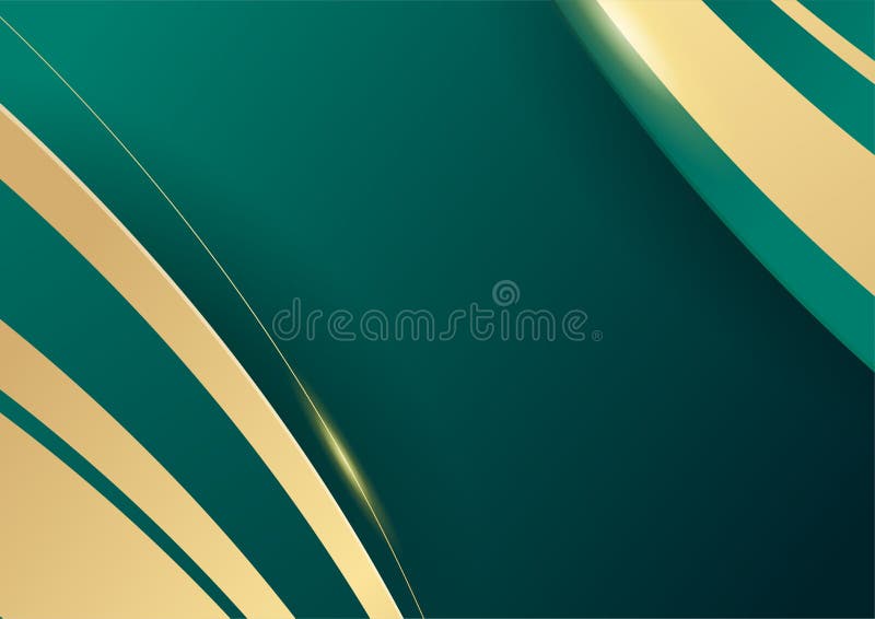 Abstract Green Wave Background Vector Luxury Green Background Combine