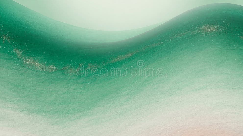 Abstract Green Wave Forms with Subtle Texture Representing Tranquility ...