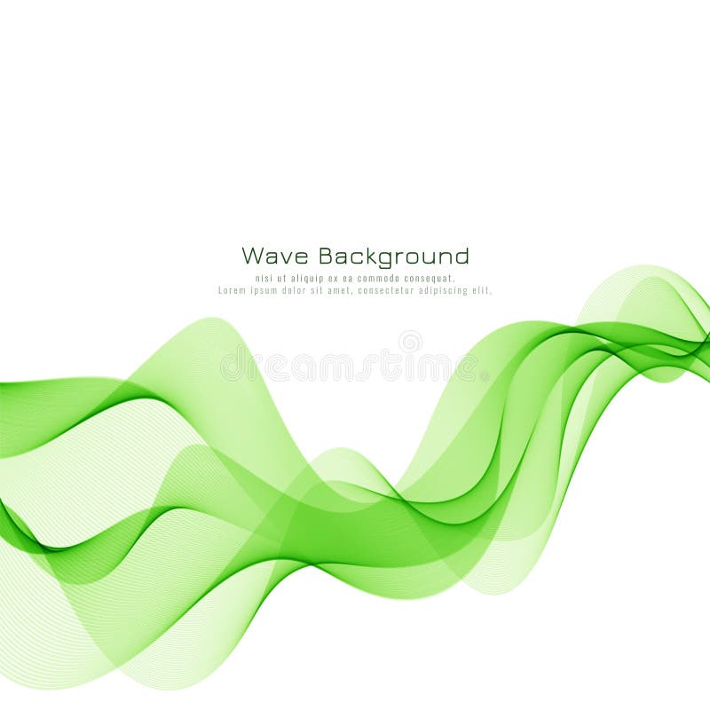 Abstract Green Wave Modern Background Design Stock Vector ...