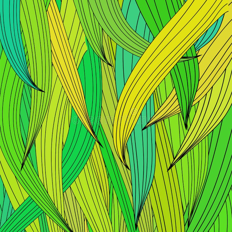 Abstract Green Wave Pattern Stock Vector - Illustration of female ...