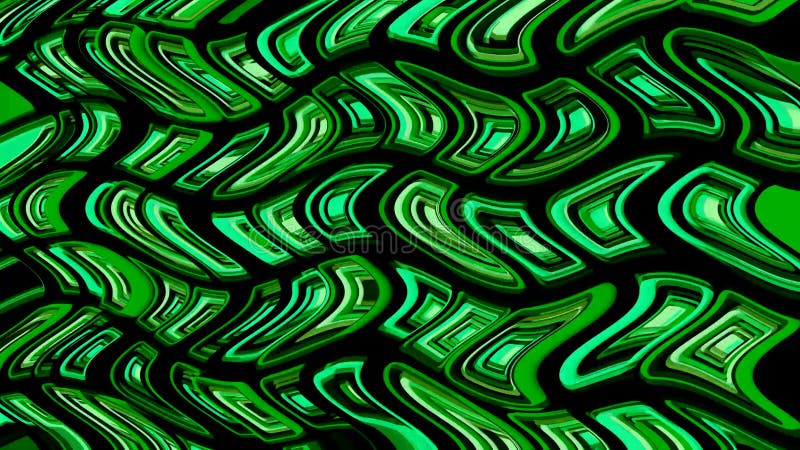 Abstract Green Wave Pattern Stock Footage - Video of vibrant, groovy ...