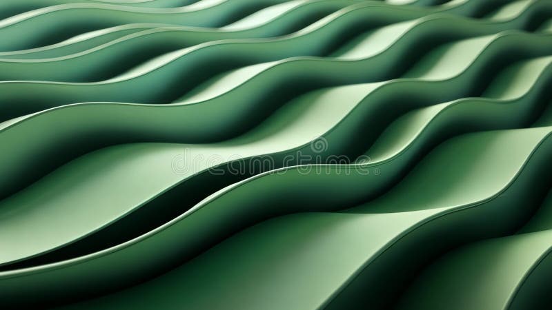 Abstract Green Wave Pattern, Flowing Design Concept Stock Footage ...