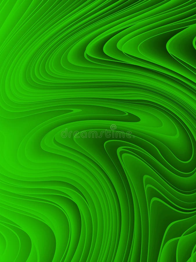 Abstract Green Wave Pattern Stock Illustration - Illustration of form ...