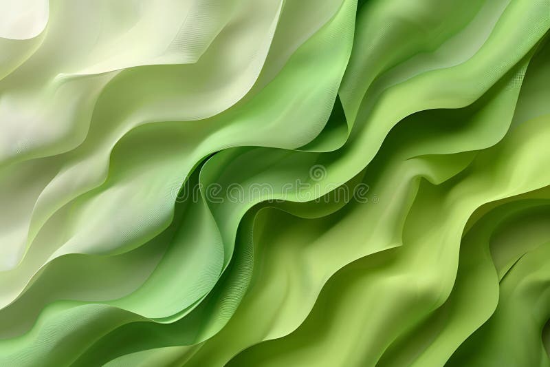 Abstract Green Wave Pattern - Modern Design for Textiles and Wallpapers ...