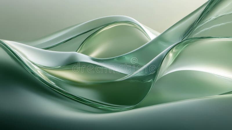 Abstract Green Wave Texture Background Stock Illustration ...