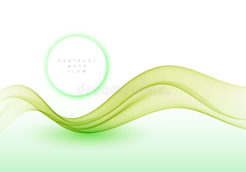 Abstract Green Wave Vector Background Green Wave Flow Background Stock ...