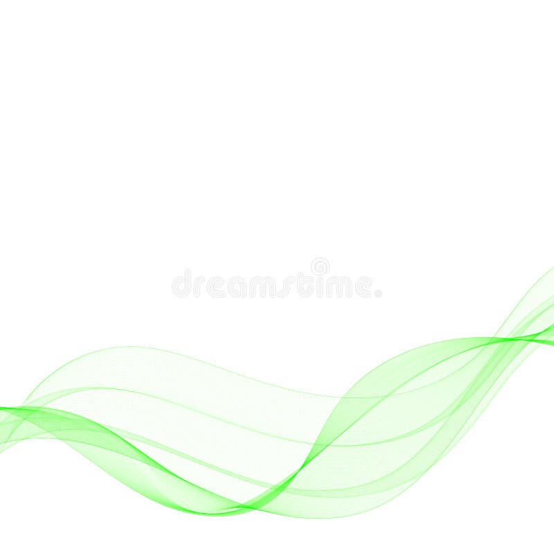 Abstract Green Wave Vector Graphics Layout for Advertising Presentation ...