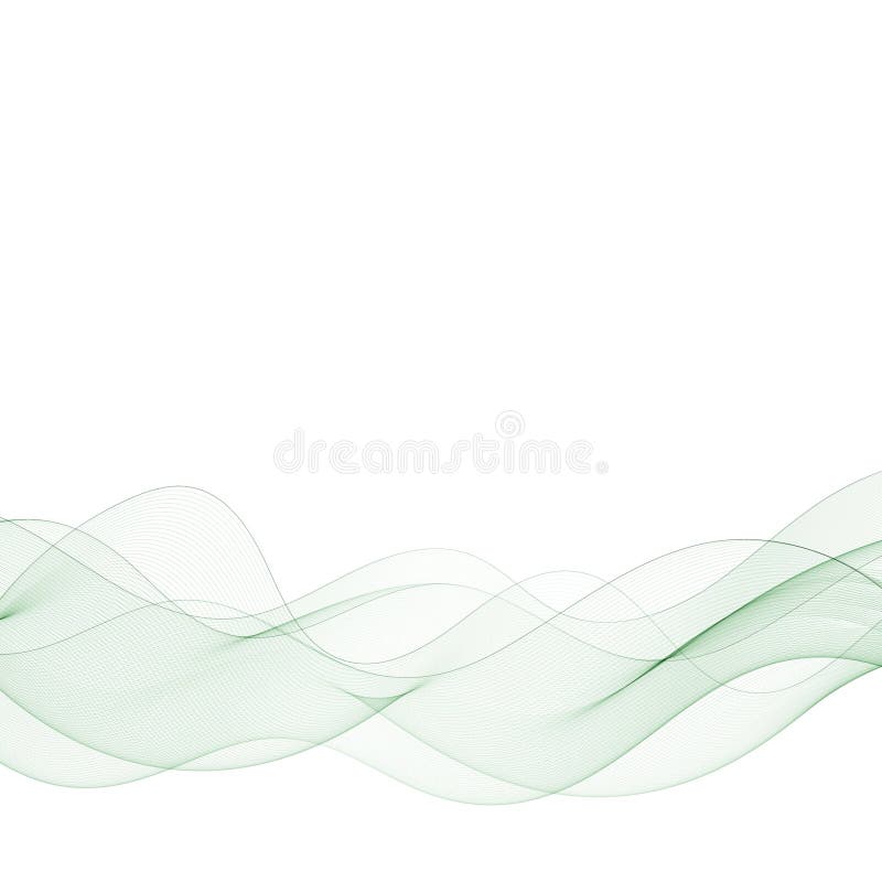 Abstract Green Wave. Vector Image Template for Presentation. Eps 10 ...