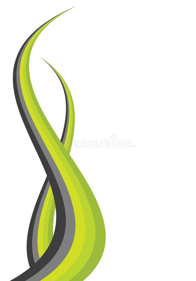 Green Waves Grid Abstract Light Background Stock Vector - Illustration ...