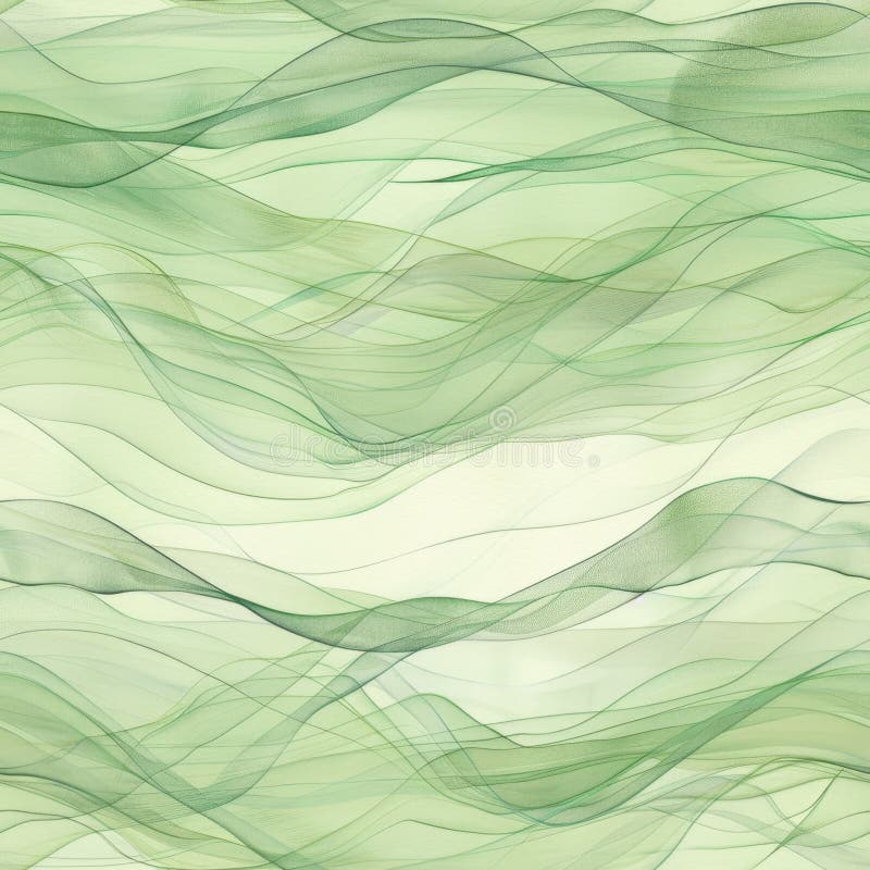 Abstract Green Waves Background with Tranquil Motion Stock Image ...