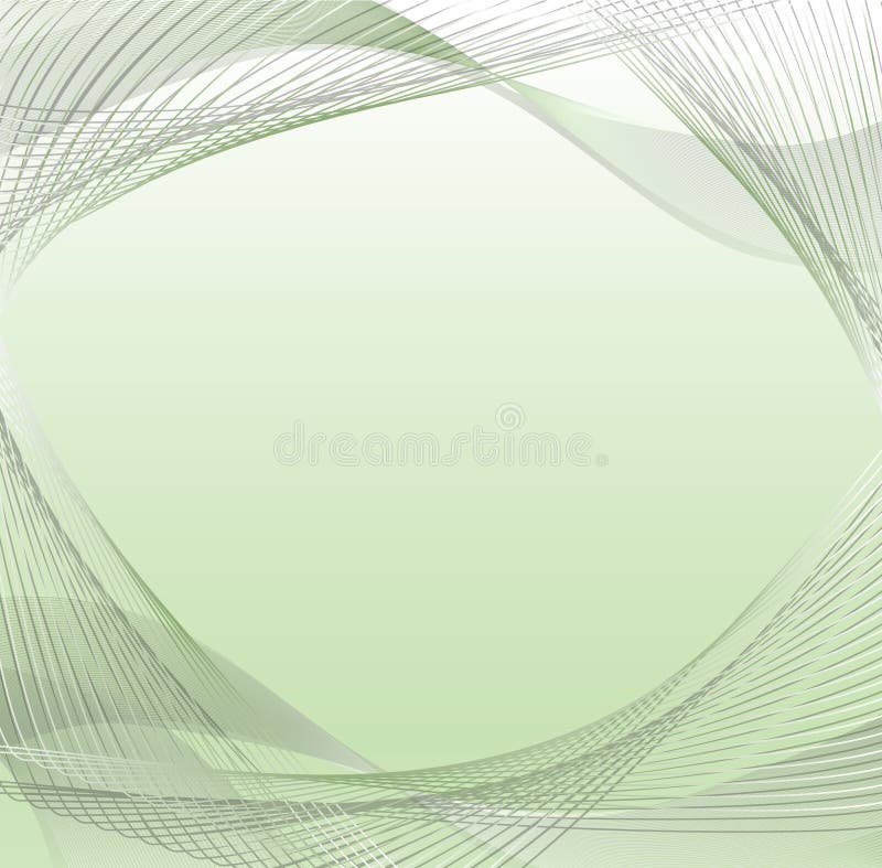 Abstract Green Waves - Project for Business Stock Vector - Illustration ...
