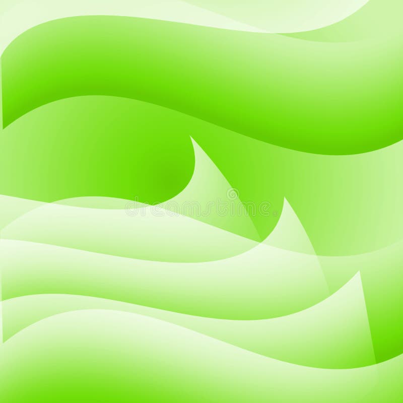 Abstract Green Wavy Background Stock Illustration - Illustration of ...