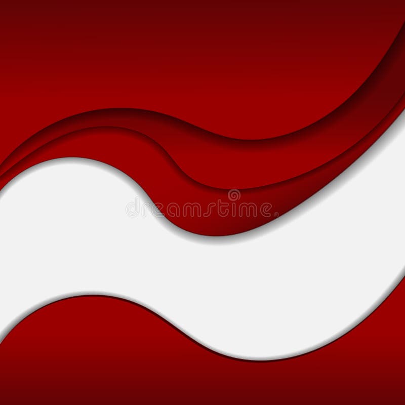 Abstract Design Red Wavy Background. Vector Illustration Eps10 Stock ...