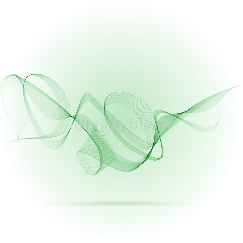 Abstract Green Wavy Lines. Colorful Vector Background. Transparent ... Abstract Green Wavy Lines. Colorful Vector Background. Transparent ...