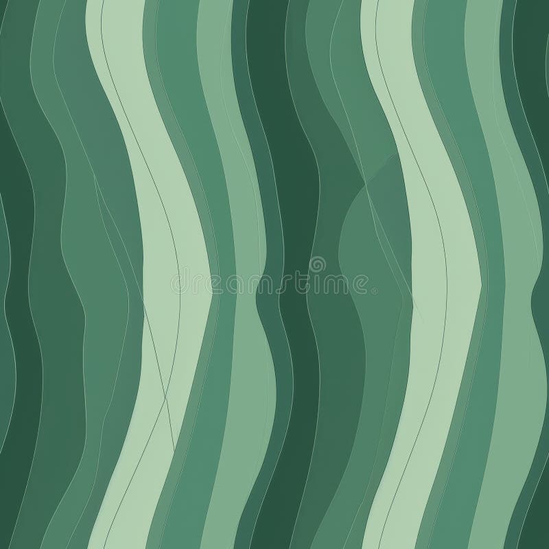 Abstract Green Wavy Pattern Background Design Stock Illustration ...