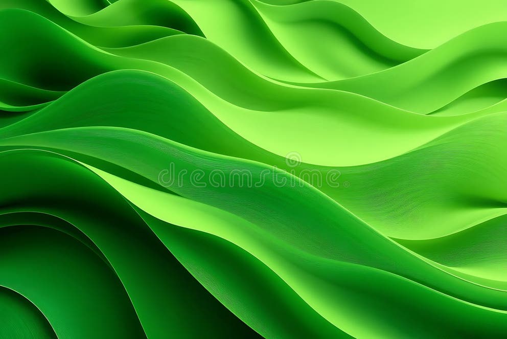 Abstract Green Wavy Texture for Design Backgrounds Stock Illustration ...