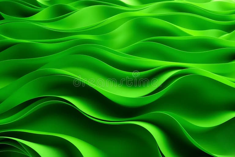 Abstract Green Wavy Texture for Design Backgrounds Stock Illustration ...