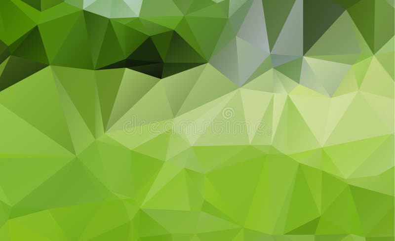 Abstract Green Which Consist of Triangles. Geometric Background Stock ...