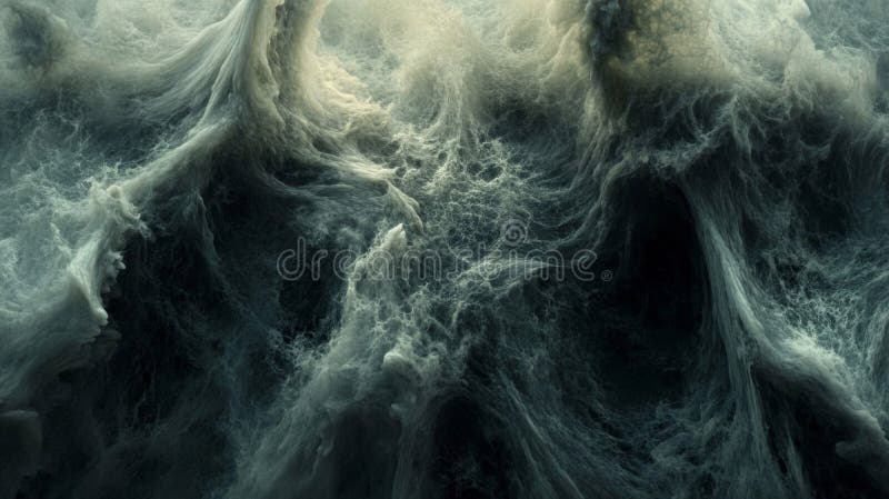 Abstract Green and White Web-like Structure Stock Illustration ...