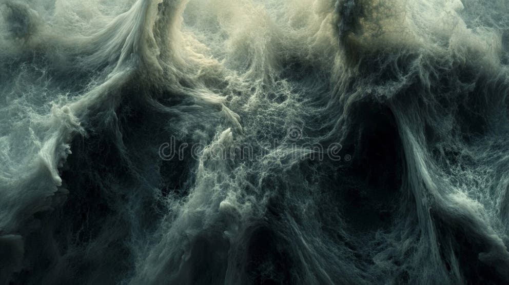 Abstract Green and White Web-like Structure Stock Illustration ...