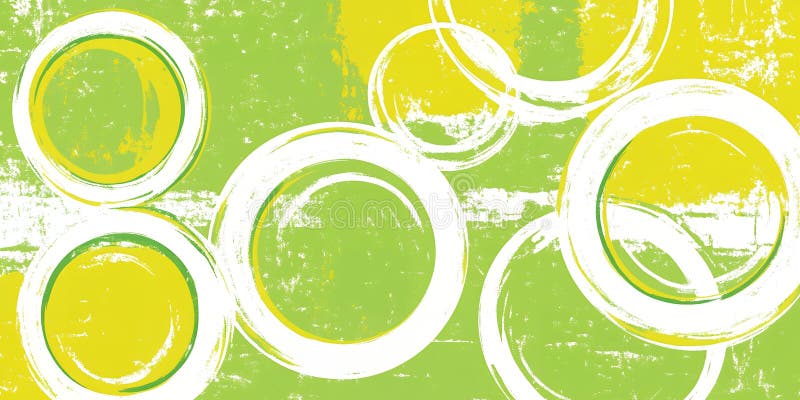 Abstract Green Yellow Circle Texture Background Design Stock ...
