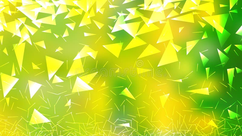 Abstract Green and Yellow Geometric Triangle Background Stock Vector ...