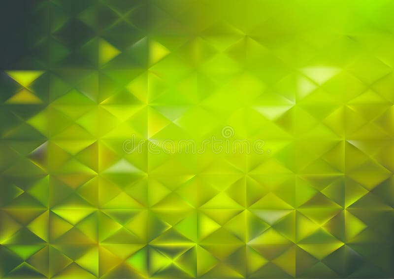 Abstract Green and Yellow Geometric Triangle Pattern Background ...