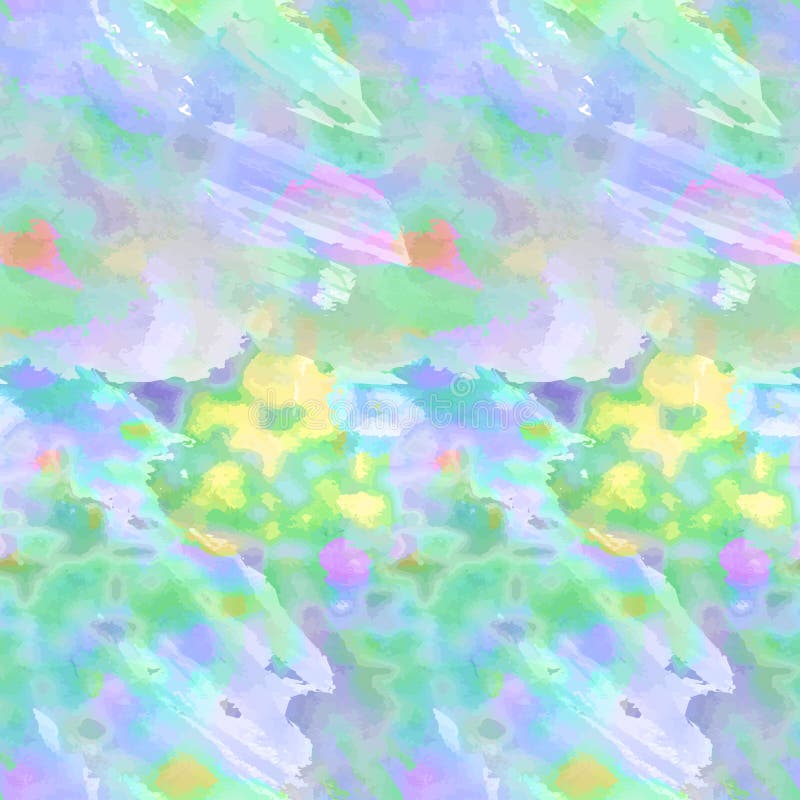 Abstract Greenery Seamless Watercolor. Stock Vector - Illustration of ...