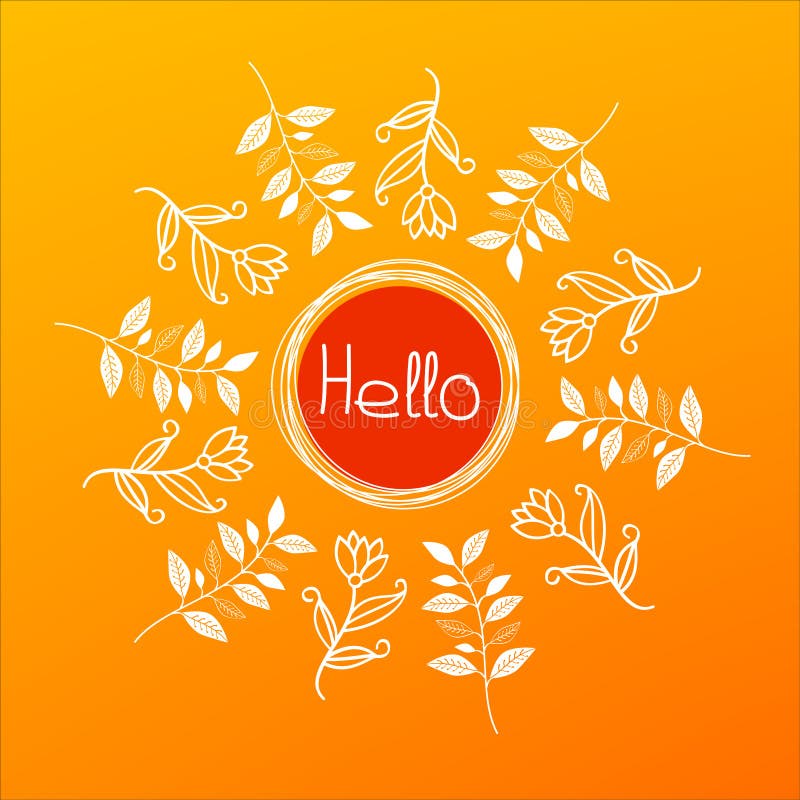 Abstract Greeting Spring Card Stock Vector - Illustration of beauty ...