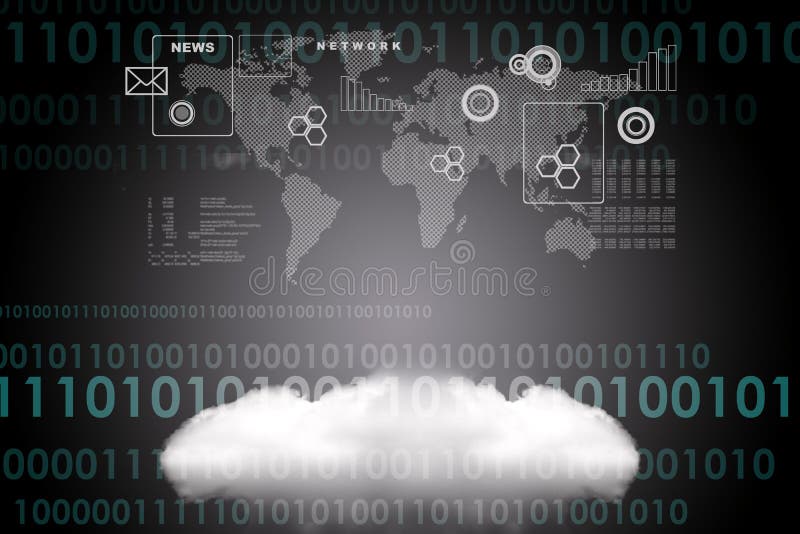 Abstract Grey Background with Map Stock Illustration - Illustration of ...