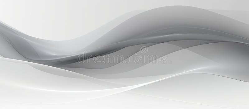 Abstract Grey Background Poster with Dynamic Waves. Technology Network ...