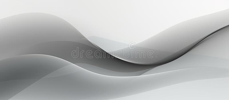 Abstract Grey Background Poster with Dynamic Waves. Technology Network ...