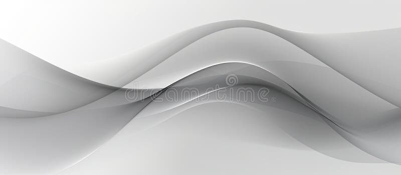 Abstract Grey Background Poster with Dynamic Waves. Technology Network ...