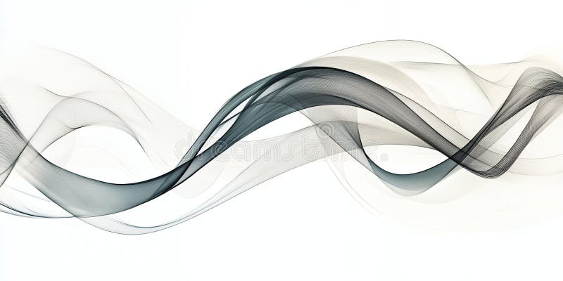 Abstract Grey Beige Swirling Wave Background Design Stock Illustration ...