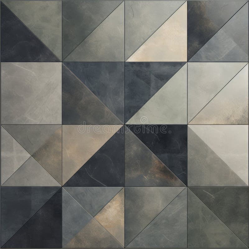 Abstract Grey and Beige Tile Pattern: Dark Gray and Light Bronze Stock ...