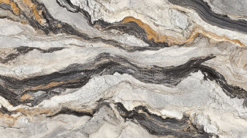 Abstract Grey Black and Gold Stone Texture Stock Illustration ...