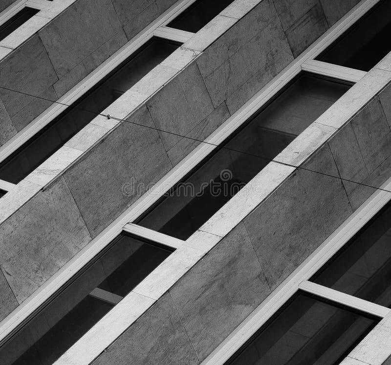 Abstract grey building stock photo. Image of window, lines - 97888116