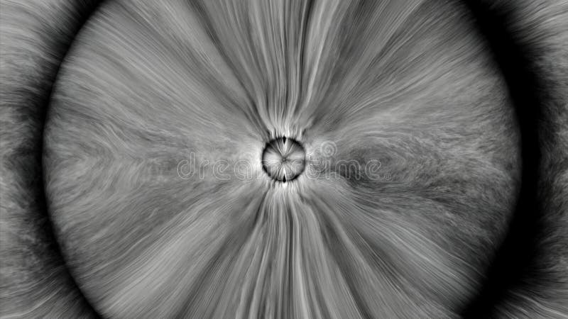Abstract Grey Circle with Energy Lines Inside. Design. Monochrome ...