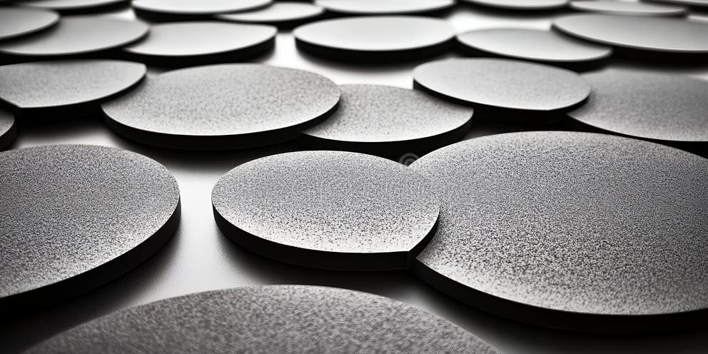 Abstract Grey Circles Background Texture Pattern Design Overlapping Round Shapes Create a Modern ...