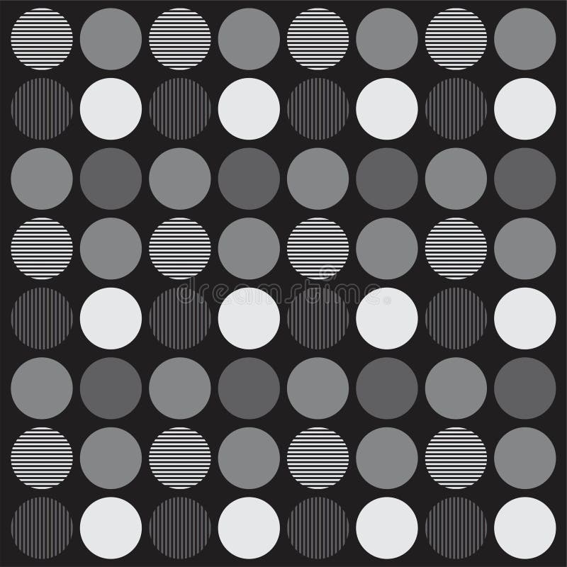 Abstract Grey Circles Seamless Pattern Background. RGB CDR X6 Vector ...