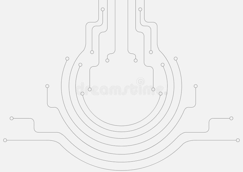Abstract Grey Circuit Board Lines Background Stock Vector ...