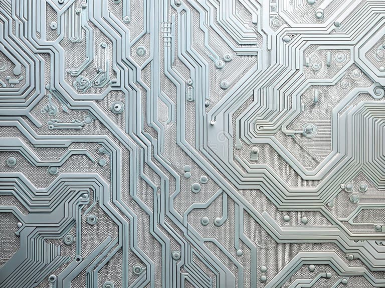 Abstract Grey Circuit Board Lines Pattern Wallpaper a Sophisticated ...