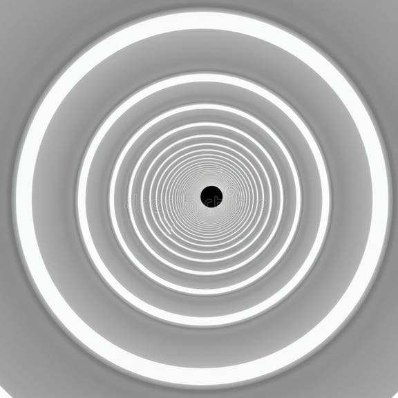 Abstract Grey Concentric Circles Pattern Design Stock Illustration - Illustration of spiral ...