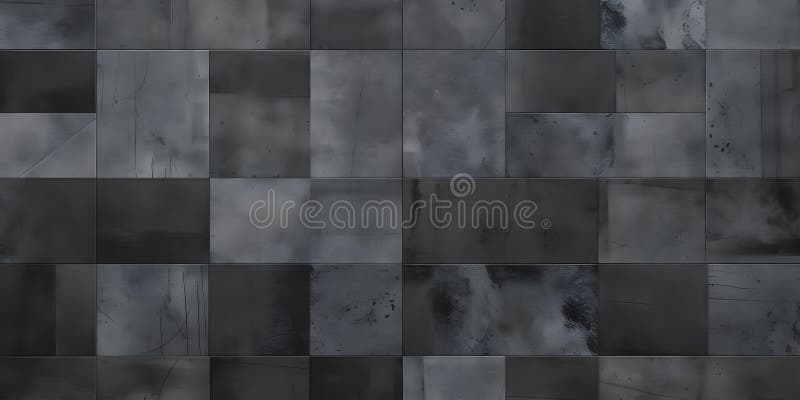 Abstract Grey Concrete Tile Patchwork Pattern Stock Illustration ...