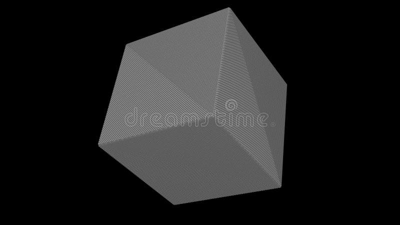 An Abstract Grey Cube. Abstract Technology Background Stock ...