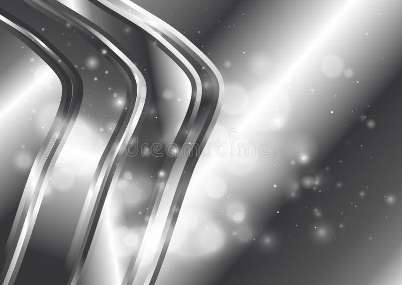 Abstract Grey Curve Background Vector Stock Vector - Illustration of ...