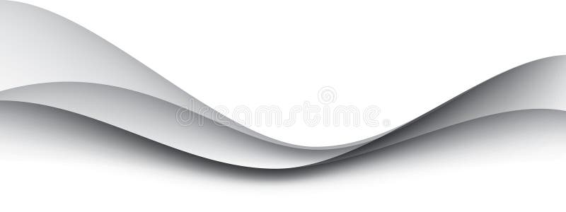 Abstract Grey Curve Overlap on White Luxury Background Vector Stock ...